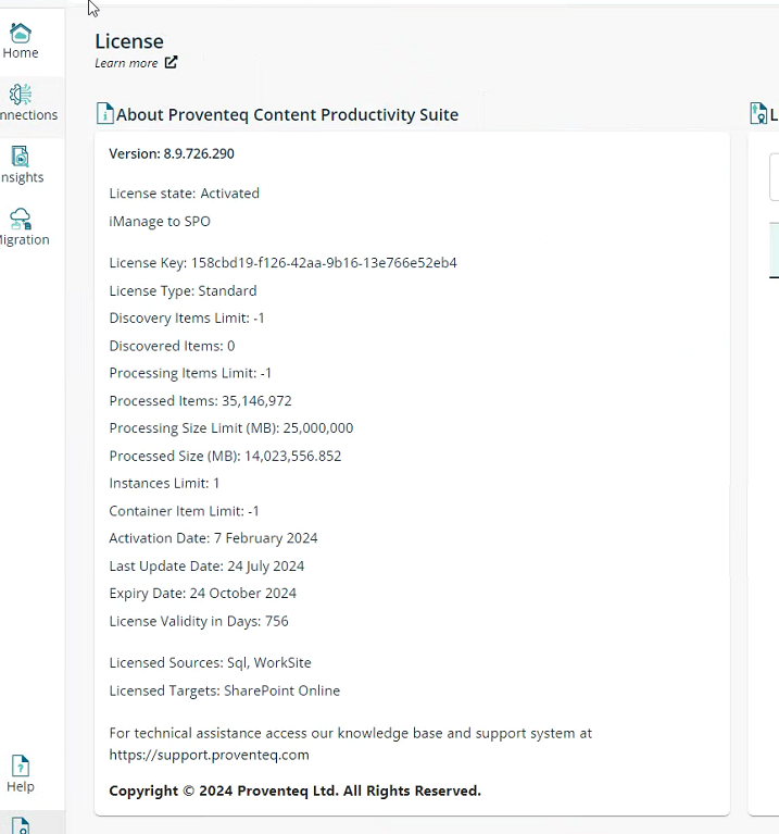 HowTo: Check License Utilization – Proventeq Support Portal